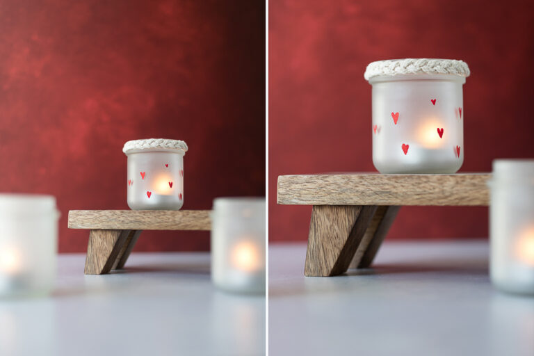 DIY Windlicht mit Herzen basteln - romantische Deko - DIY Blog | Do-it ...
